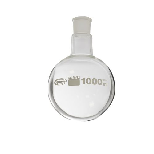 Ballon fond plat 1000 ML Col rodé 29/32 GLASSCO - KLARRION | Produits ...
